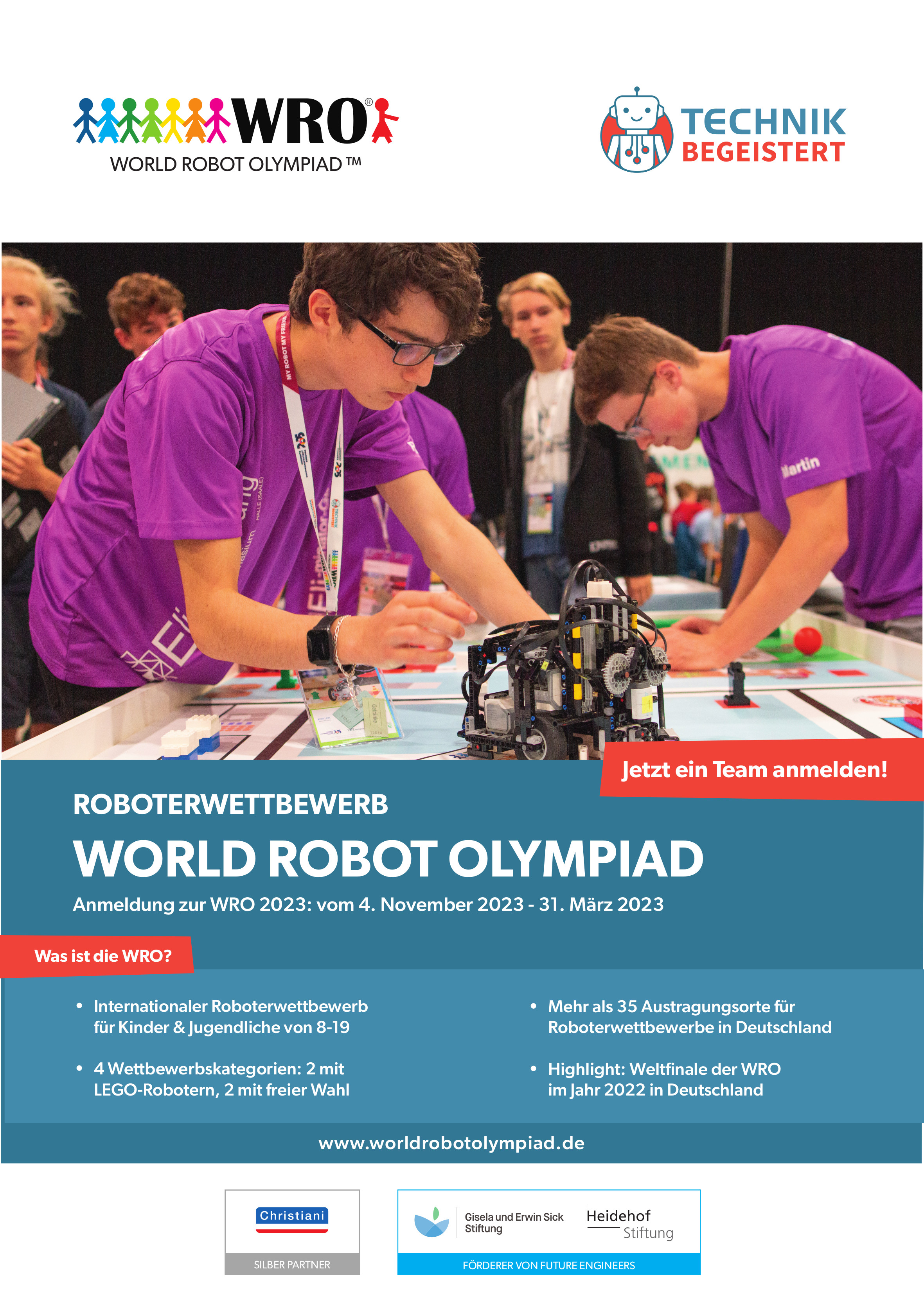 World Robot Olympiad - Online-Shop - Artikel "Plakat zur WRO 2023"
